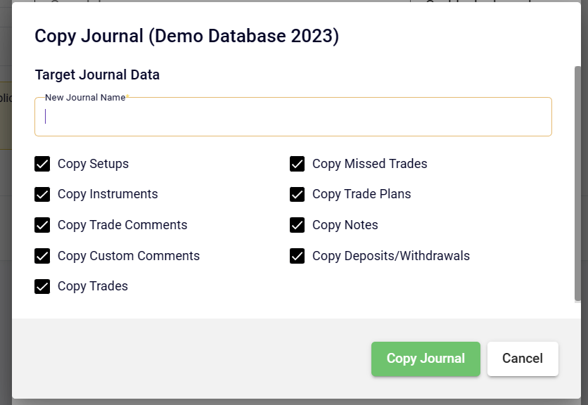 Copy (Duplicate) an existing journal – Edgewonk